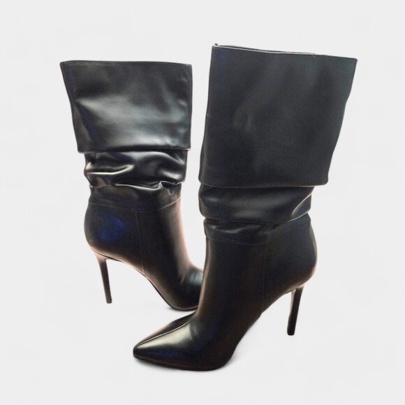 Nine West | Shoes | Nine West Tasta Mid Calf Dress Boots Black 7m ...